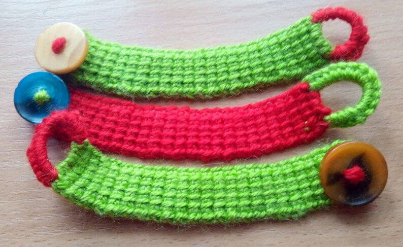 Button Chain. Crochet Button Chain. Colorful Button Chain. - Etsy