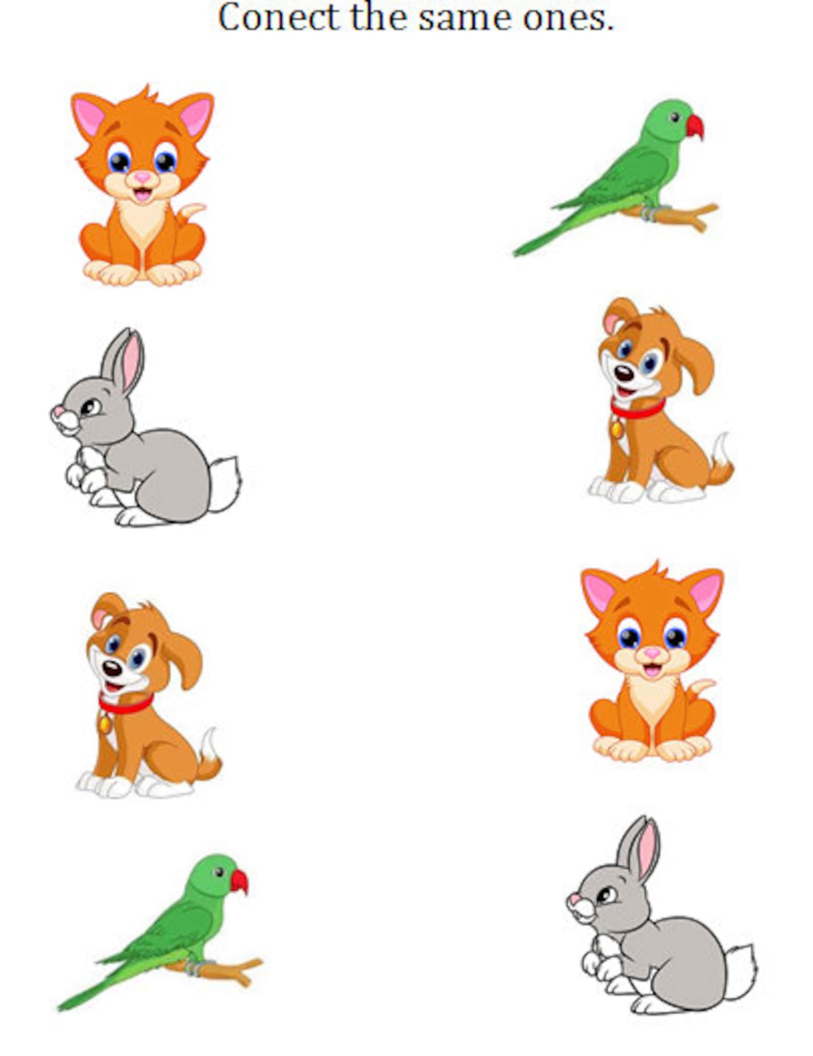 2-4 year old LEARNING WORKBOOK. PDF learning worksheets 28 | Etsy