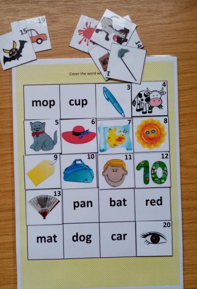 CVC Word Reading CVC Word Spelling. Fun CVC Word Game Cover - Etsy