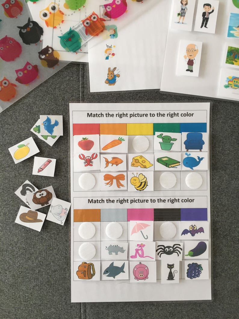 3 6 Year Old. Preschool Learning Binder Busy Book. Busy Bag. - Etsy