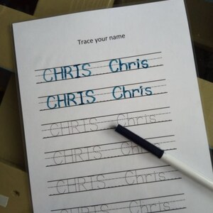 Name Tracing Mat. Customized Name Practice, Name Tracing Mat, Trace ...