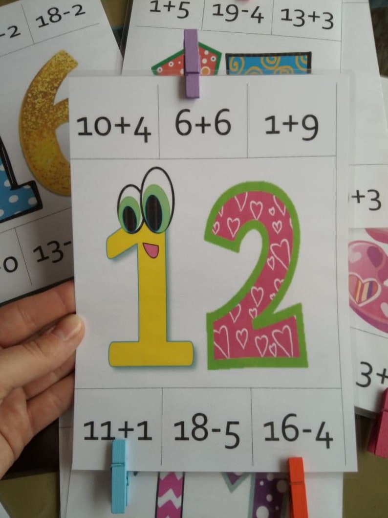 Math activity Printable activities. Busy book. Learn add and | Etsy