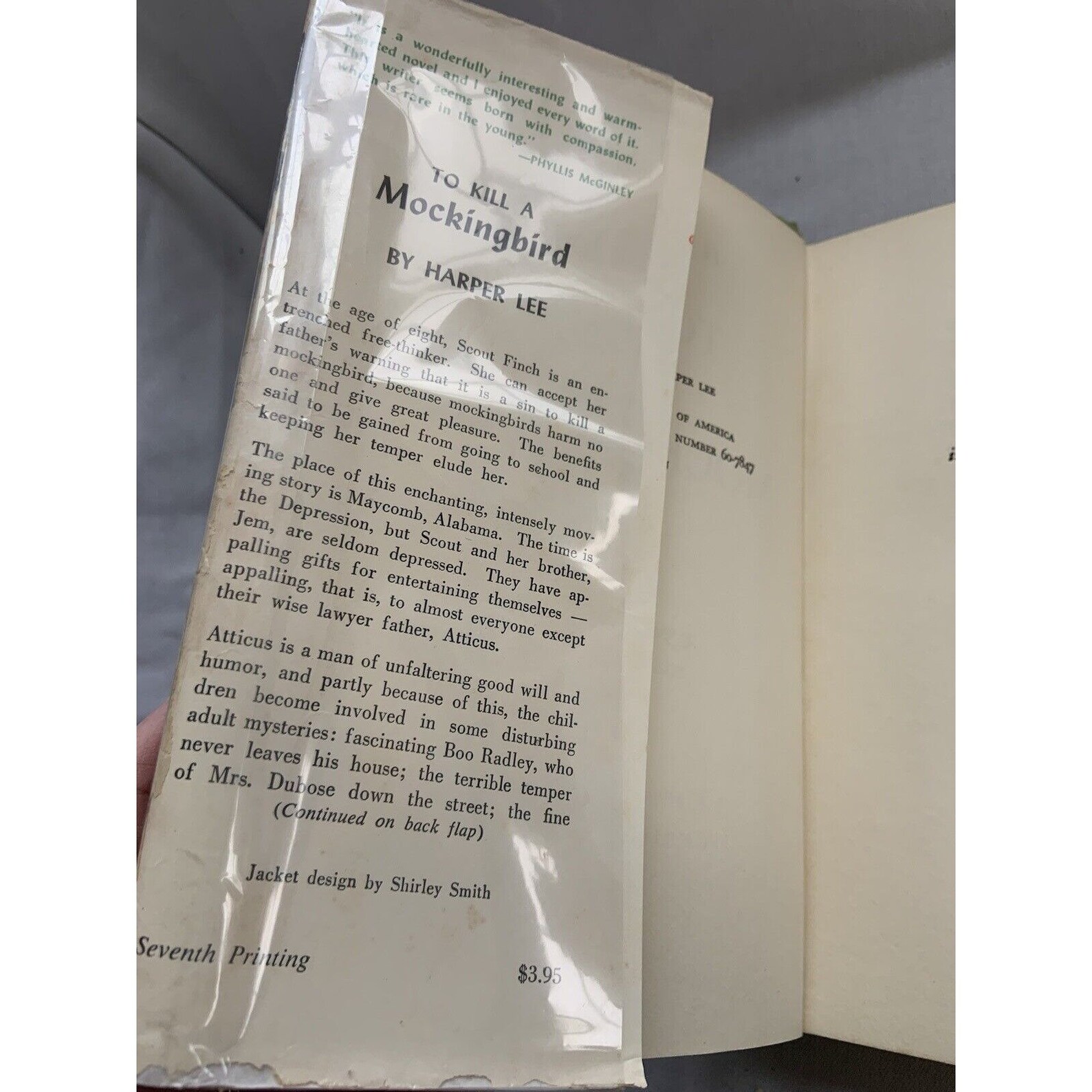 Harper Lee to Kill a Mockingbird First Edition 9th Printing 1960 ‘W’ DJ ...