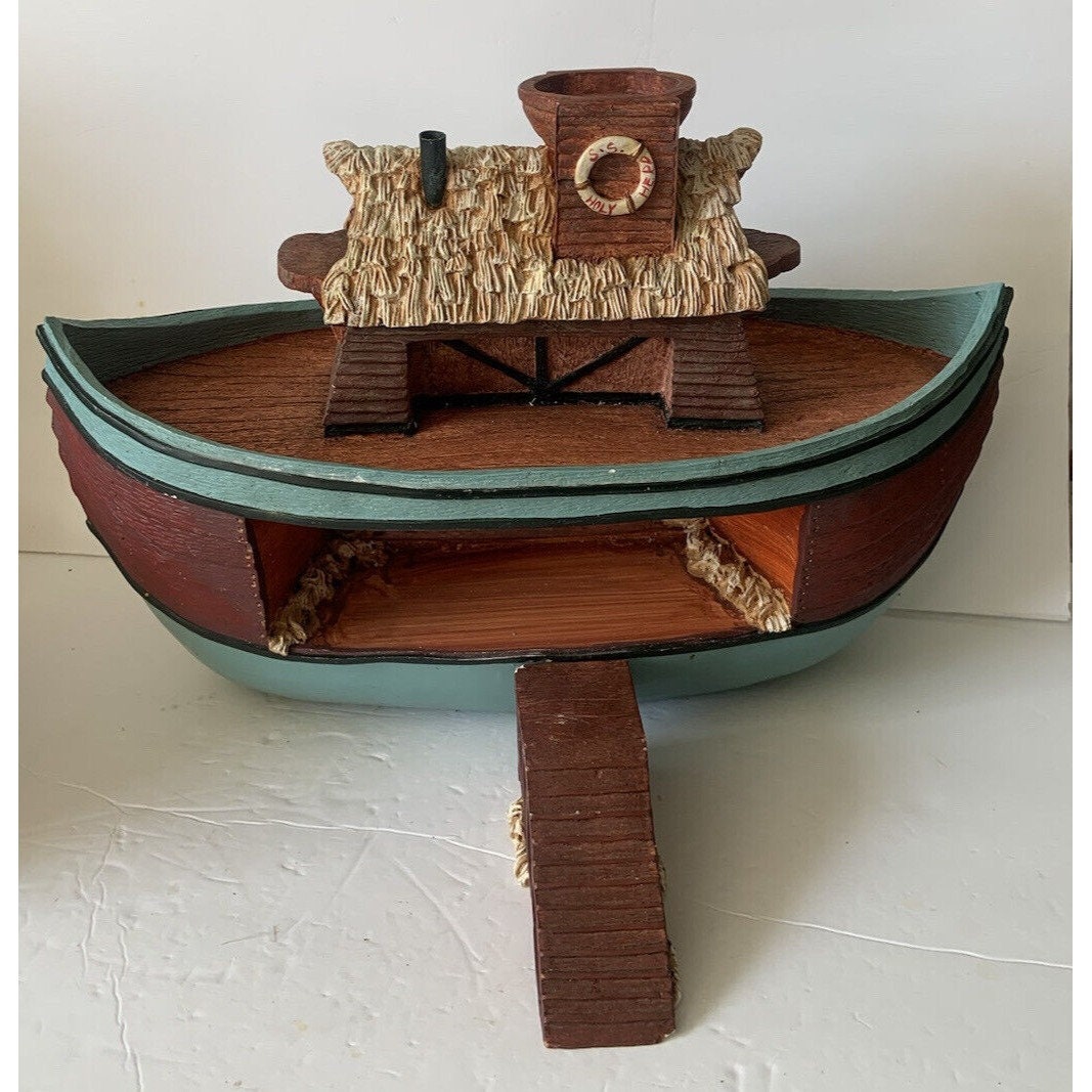 RARE Pete Apsit Holy Herd Noah's Ark Resin Signed/stamped - Etsy