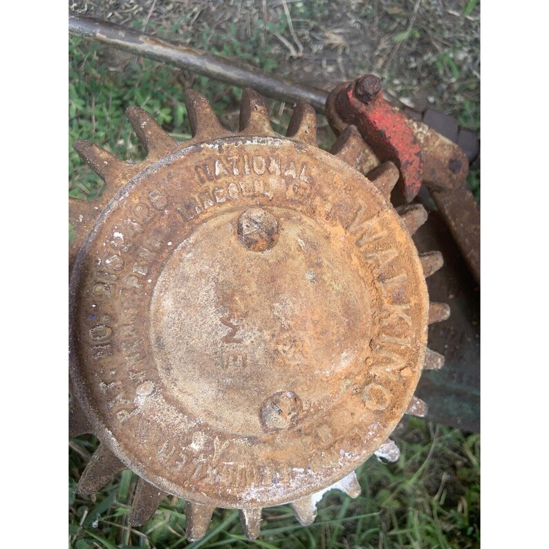 Vintage Cast Iron National Walking Lawn Sprinkler Tractor Springfield ...