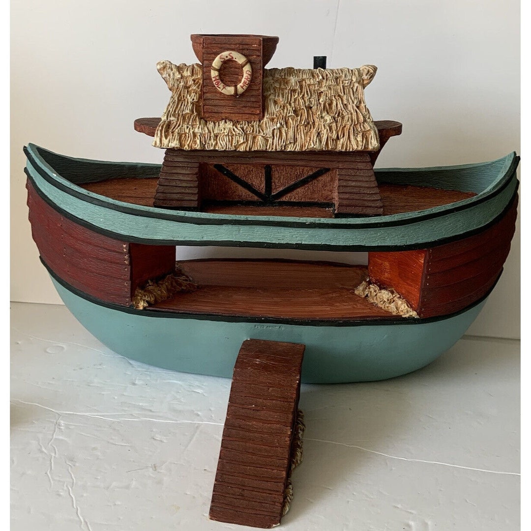 RARE Pete Apsit Holy Herd Noah's Ark Resin Signed/stamped - Etsy