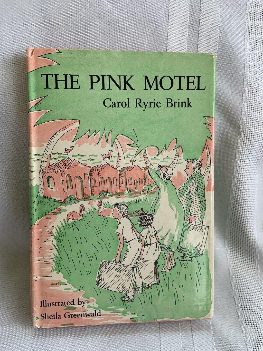 RARE the Pink Motel by Carol Ryrie Brink 1959 Stated FIRST PRINTING Dj ...