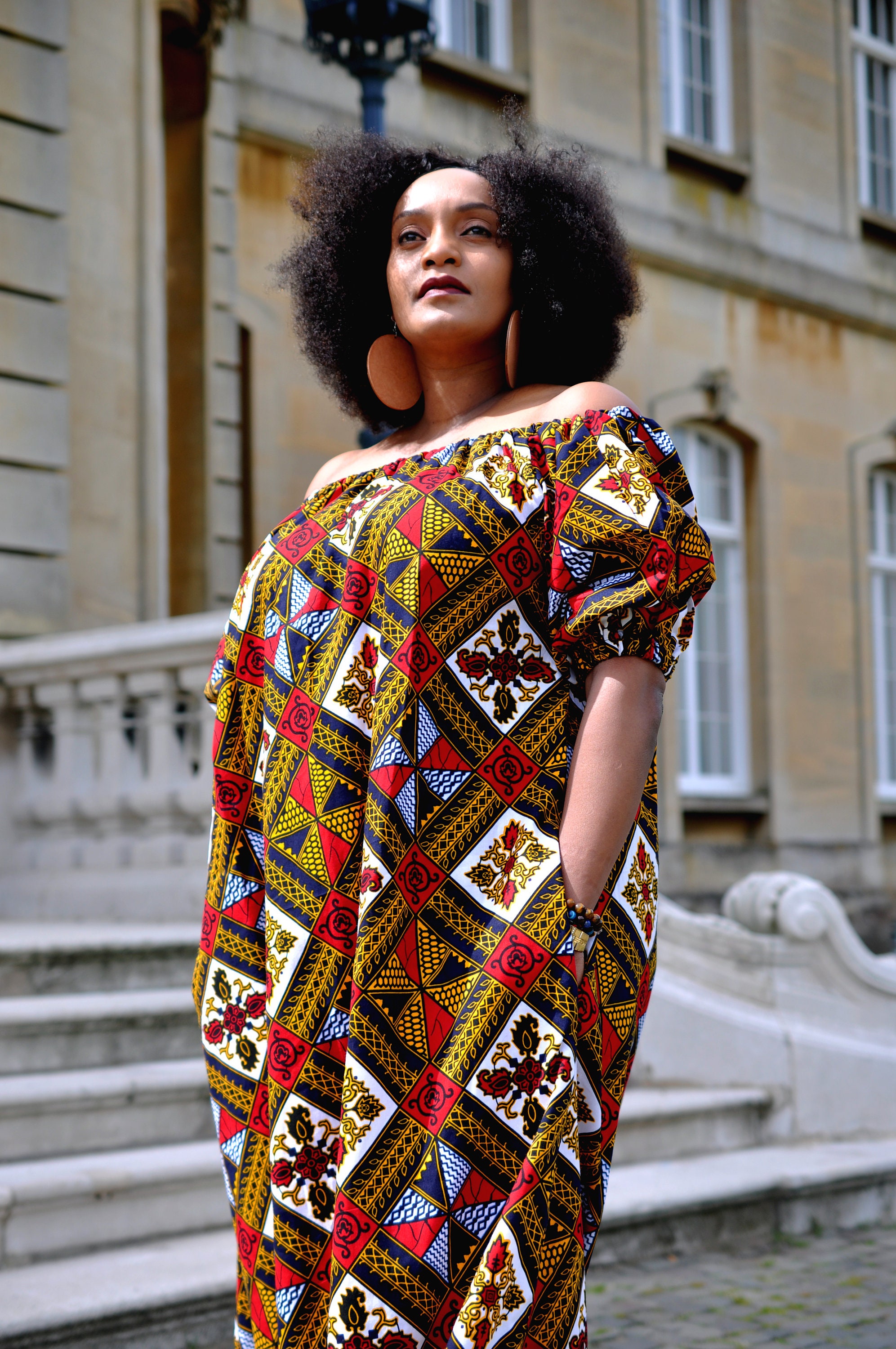 Off Shoulder Ankara Maxi Summer Dress - Etsy UK