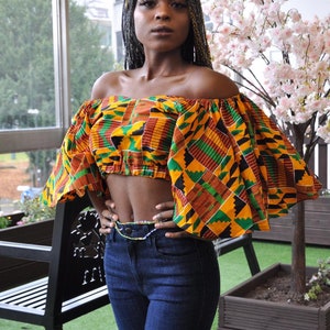 Women African Print Crop Top - Etsy