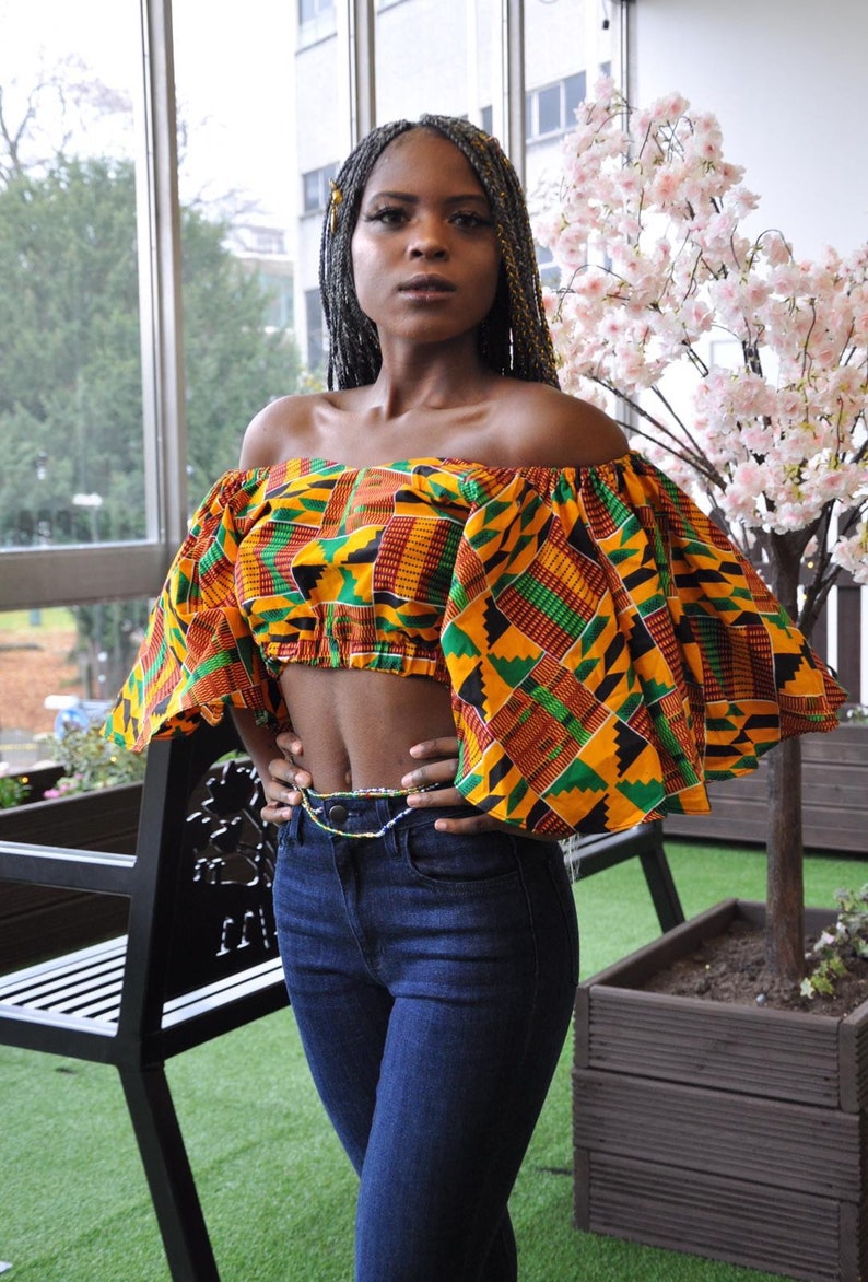 Women African Print Crop Top - Etsy