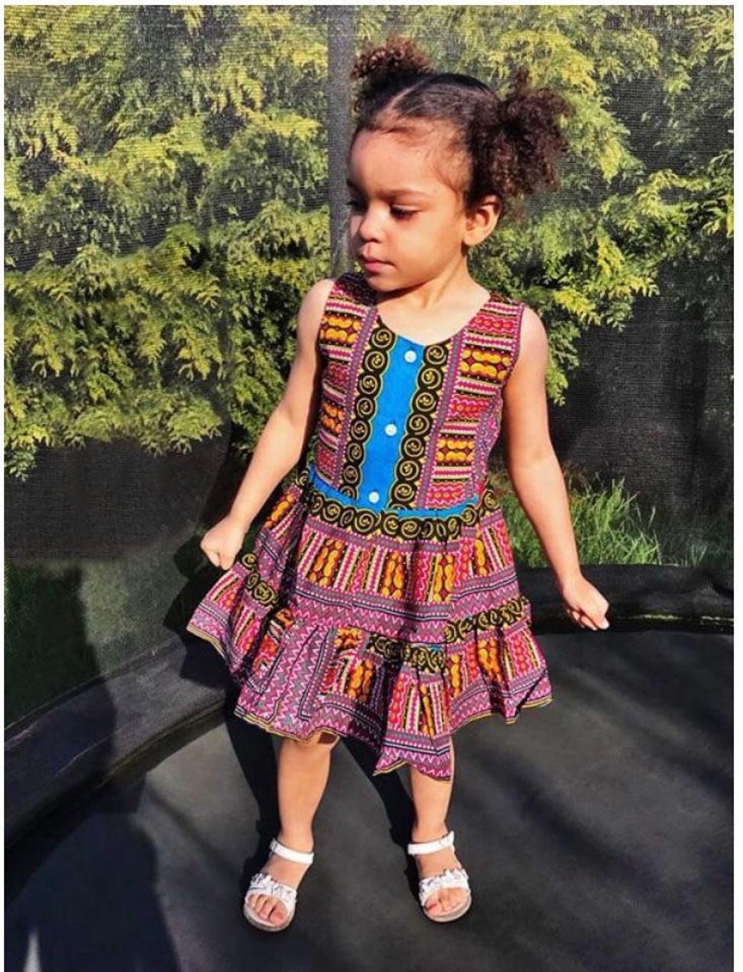 Dashiki Africa Print Girls Dress - Etsy
