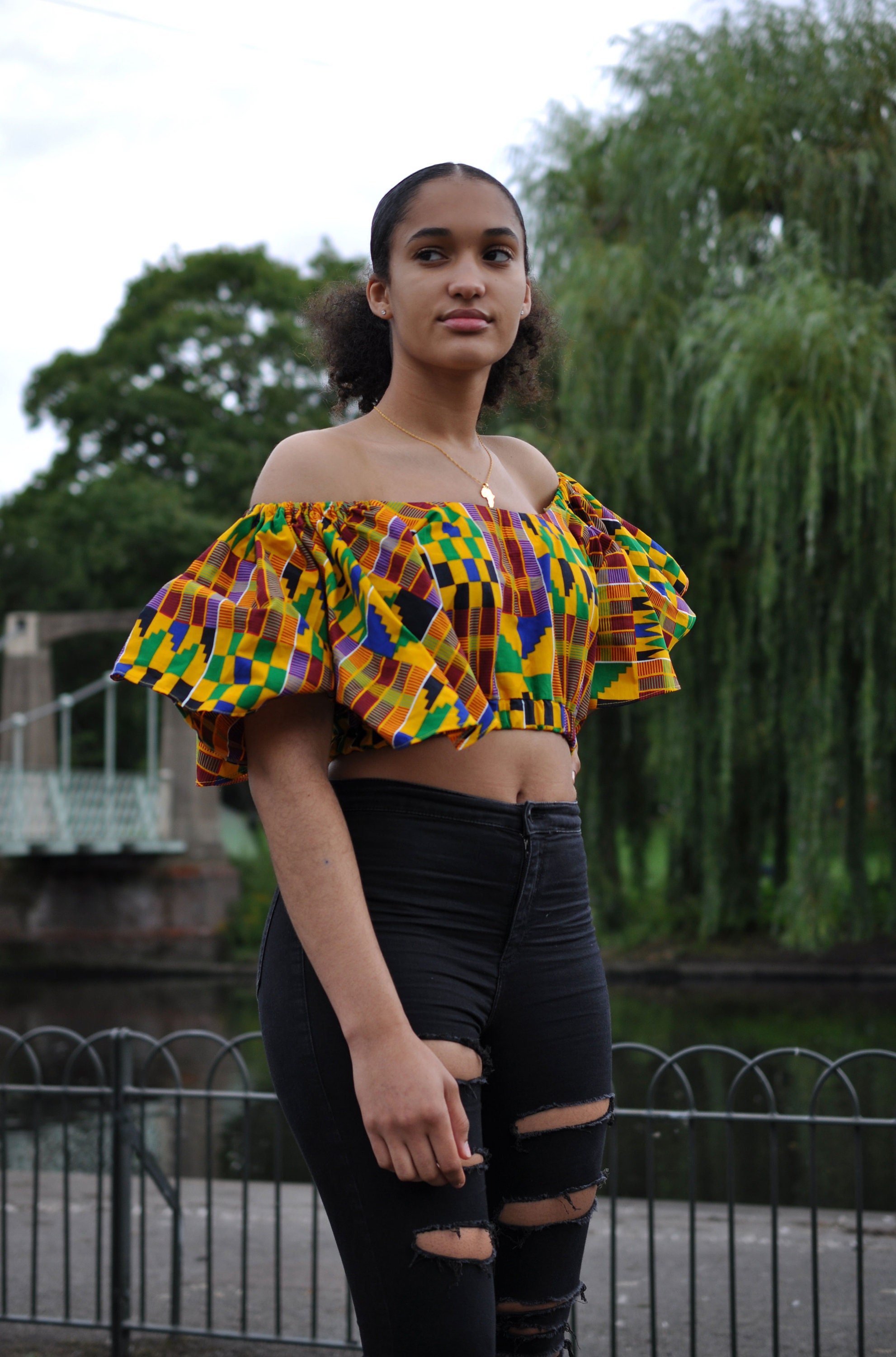 Women African Print Crop Top - Etsy UK