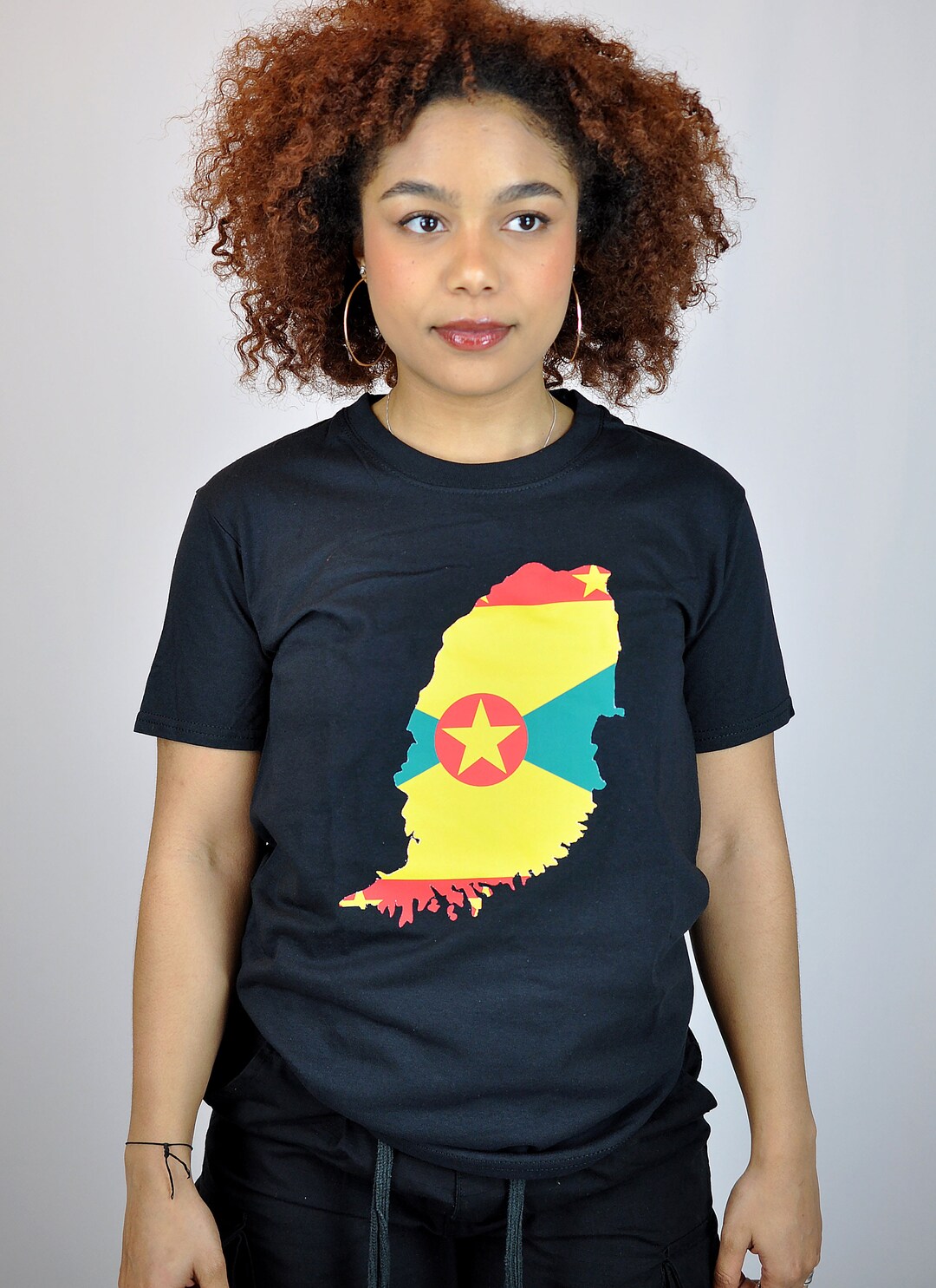 Grenada Map T-shirt, Unisex Print Tee - Etsy