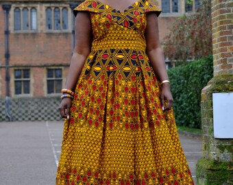 Ankara Prom Dress - Etsy