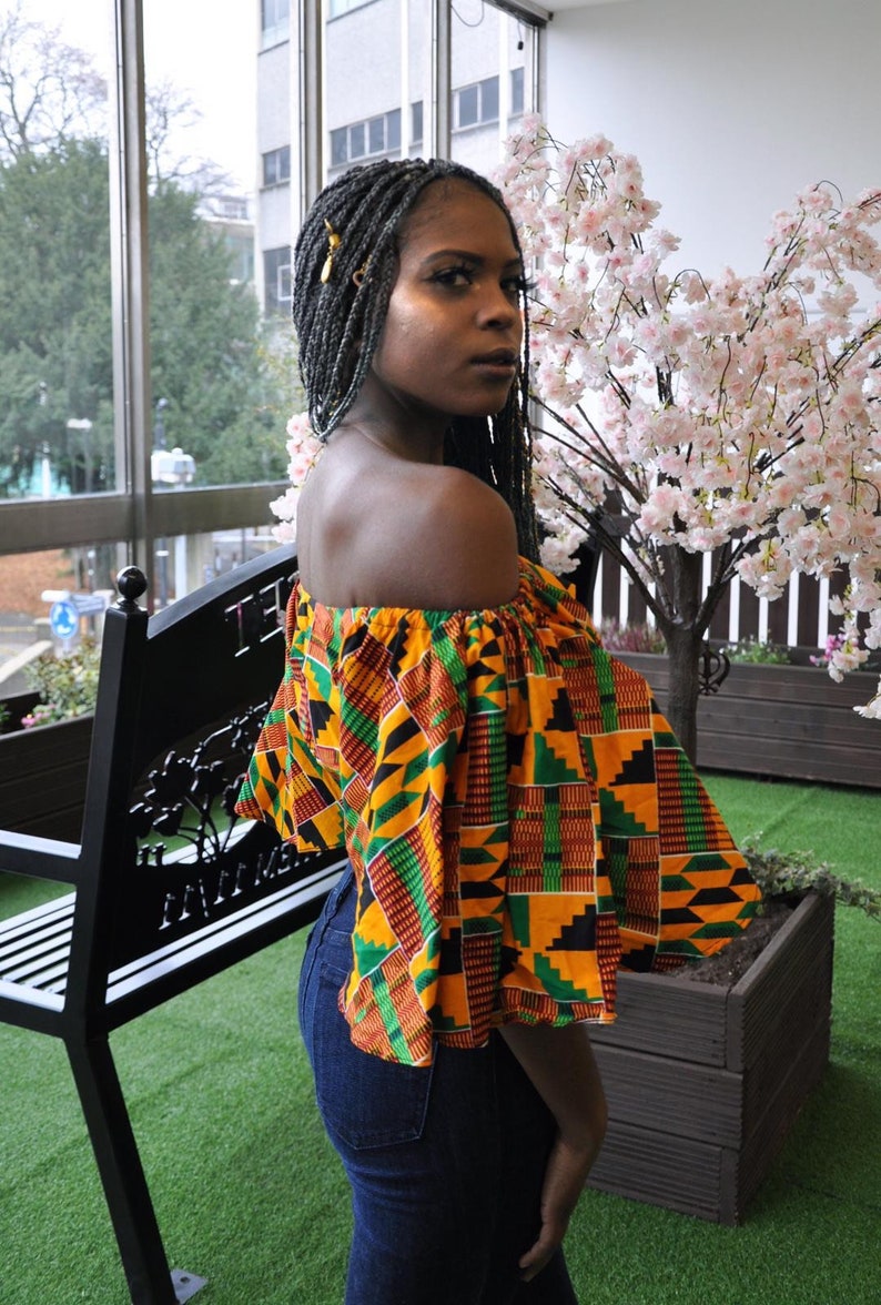 Women African Print Crop Top | Etsy