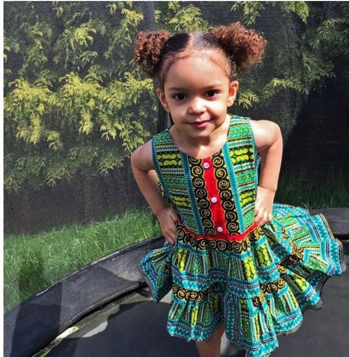 Dashiki Africa Print Girls Dress | Etsy