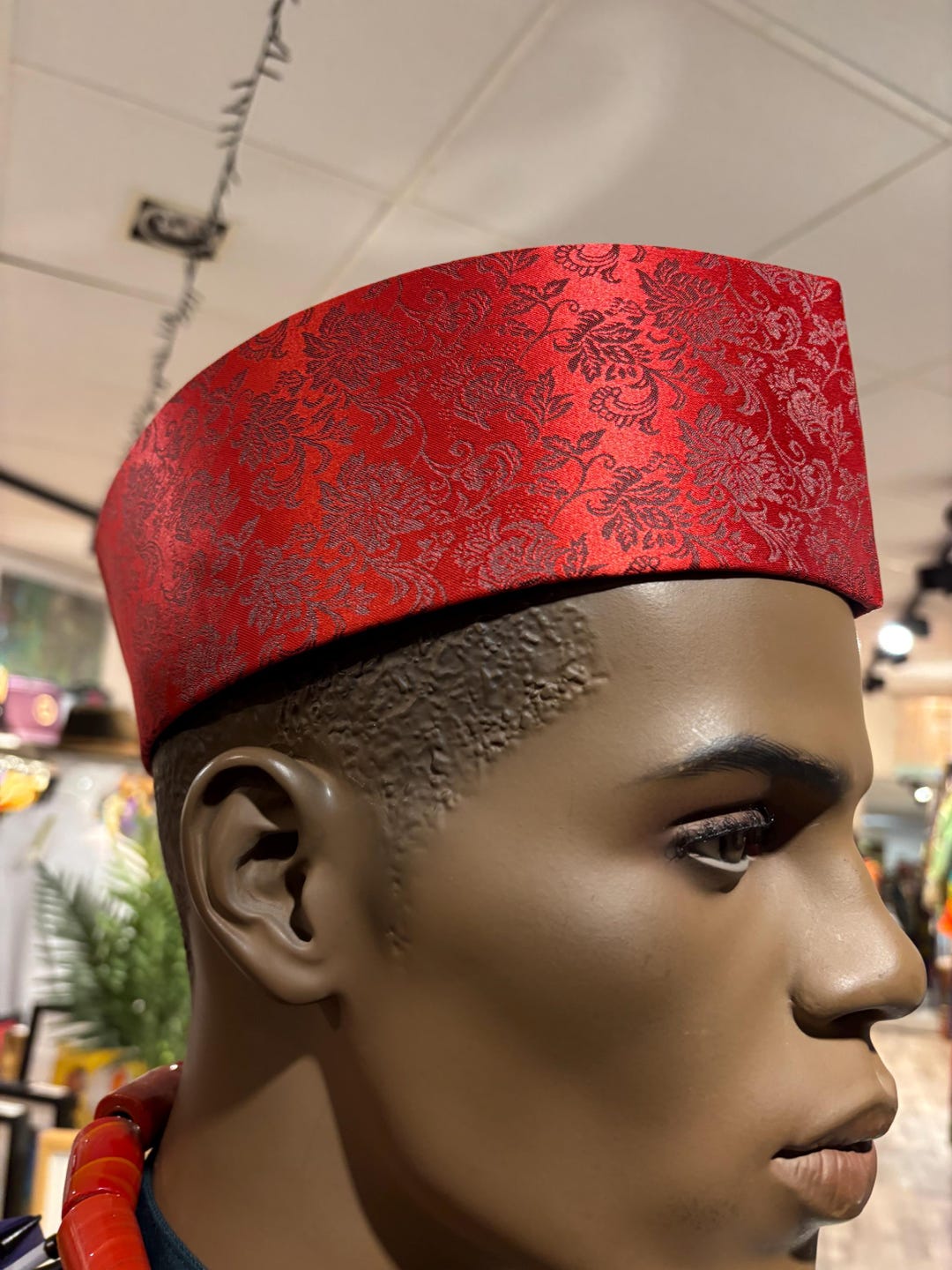 Nigerian Cap/ Hand Made Cap/ Aso Oke Cap/ Traditional Dansiki Kufi Head ...