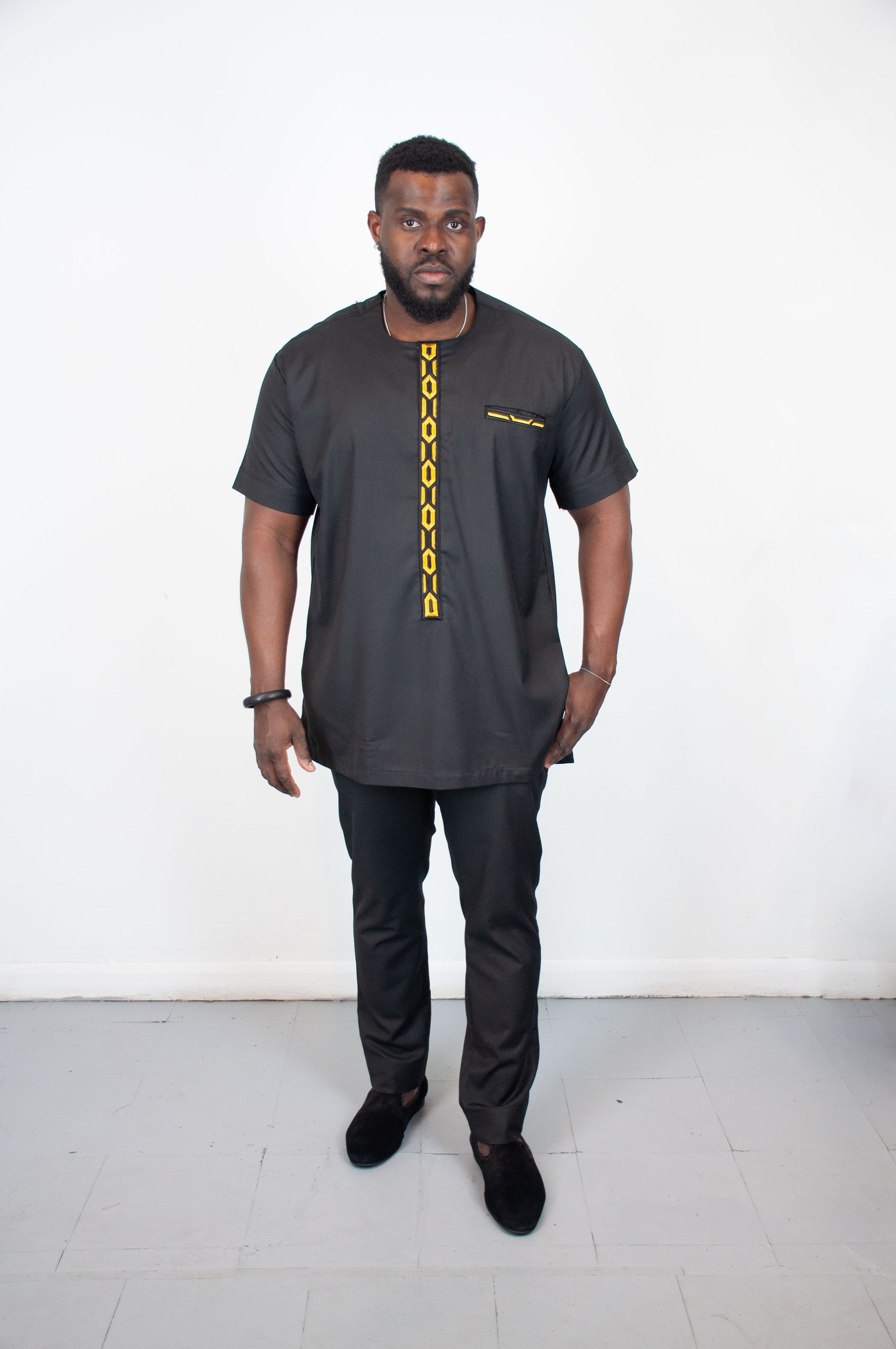 Black and Gold African Men Wear for Wedding Marriage/ Short - Etsy