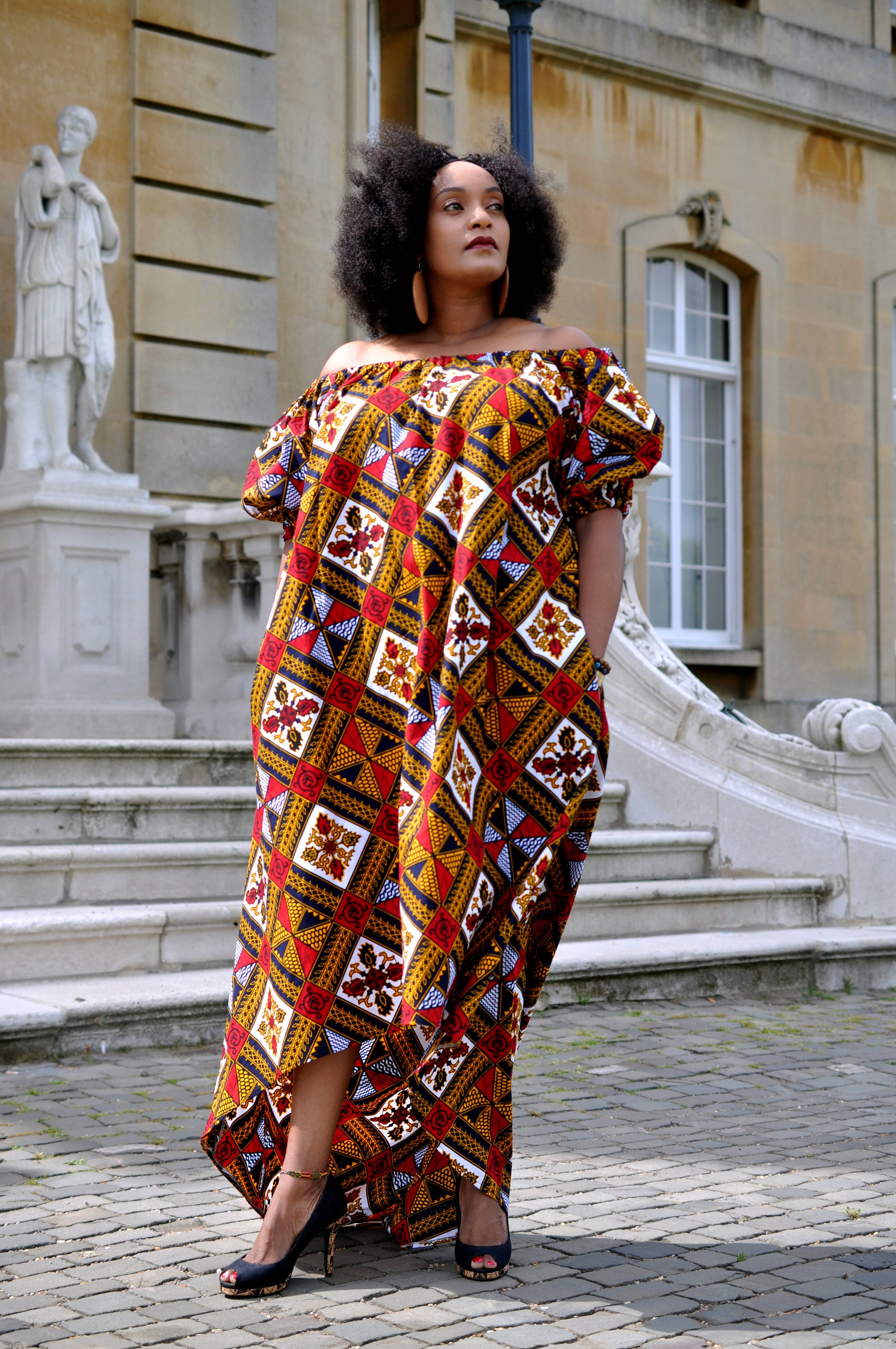 Off Shoulder Ankara Maxi Summer Dress - Etsy UK