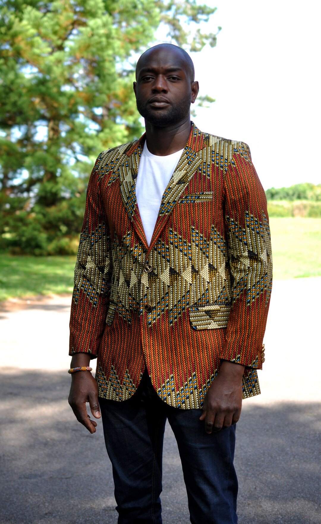 Men's African Print Blazer | Mens African Print Jacket | Men's African ...