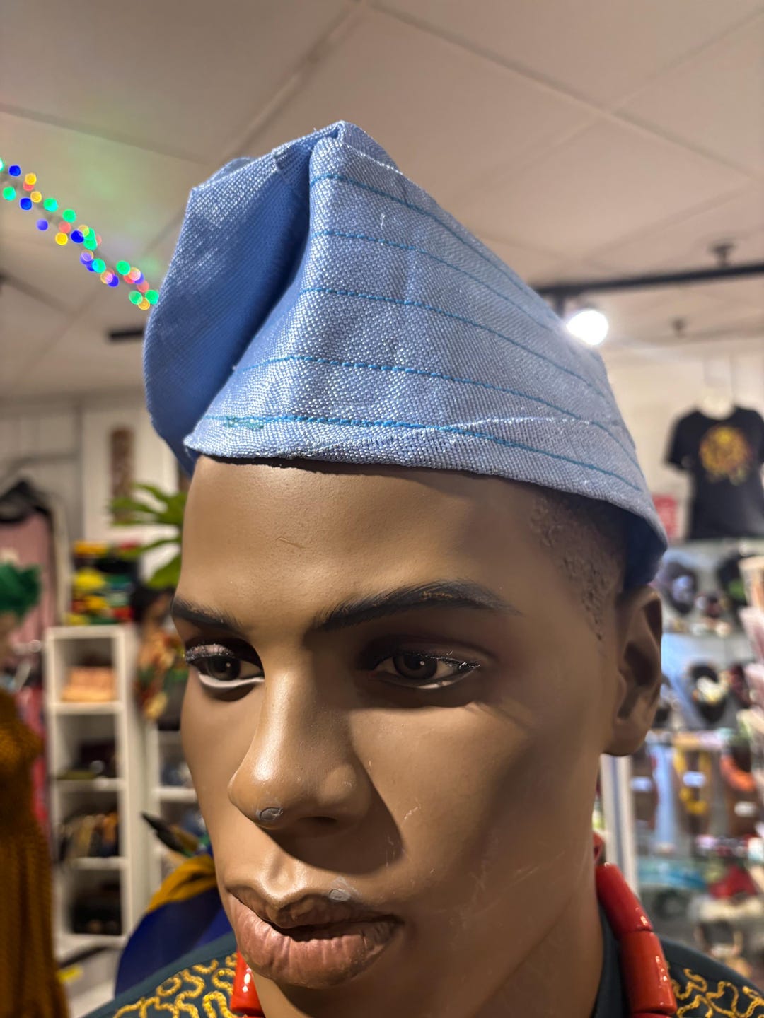 Nigerian Cap/ Hand Made Cap/ Aso Oke Cap/ Traditional Dansiki Kufi Head ...