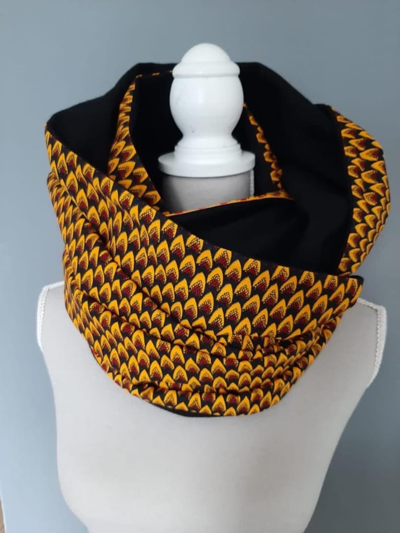 Unisex African Print Versatile Infinity Neck Scarf - Etsy