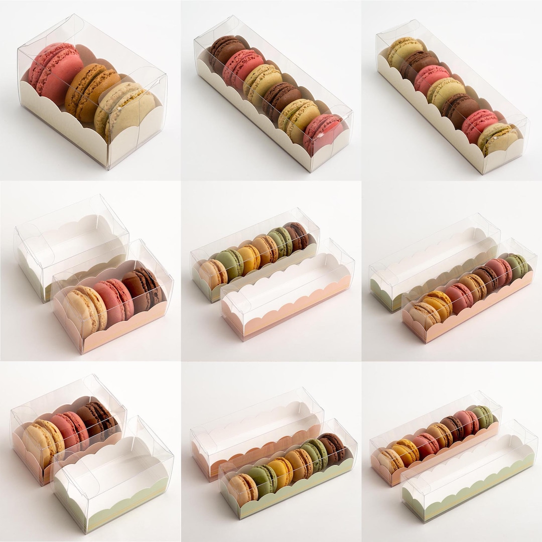 10 cajas de macaron, diferentes tamaños y colores, vacías - Etsy México
