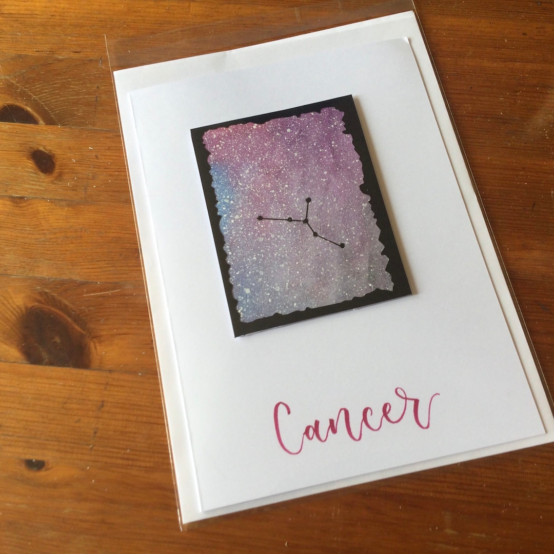 Water Star Sign Watercolour Greeting Cards - Cancer, Scorpio, Pisces ...