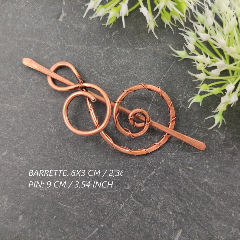 Hair Claw Clip for Thin Hair on Wire Wrap Small Hair Clip for | Etsy