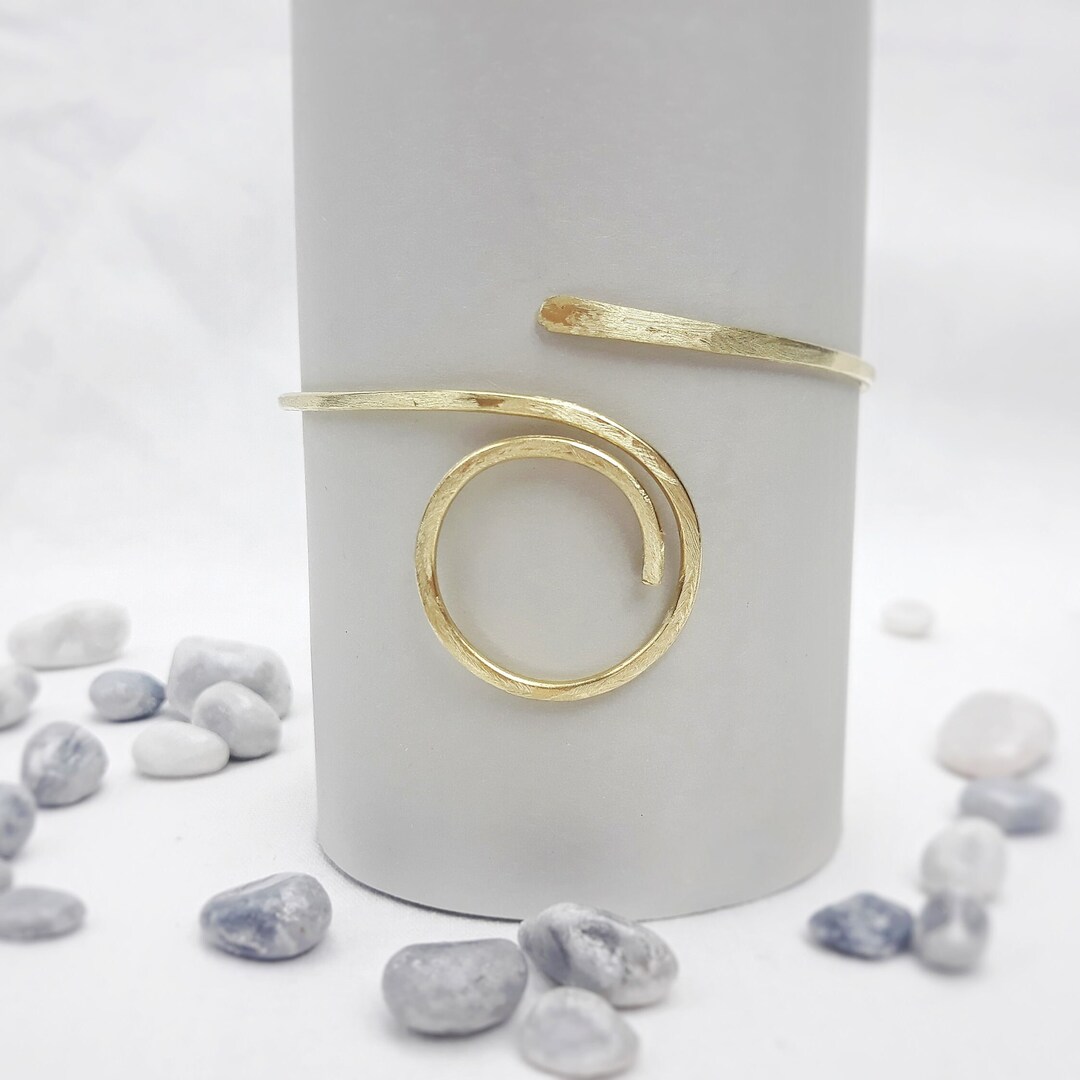 Recycled Gold Upper Arm Bracelet for Women, Ancient Greek Armlet for ...