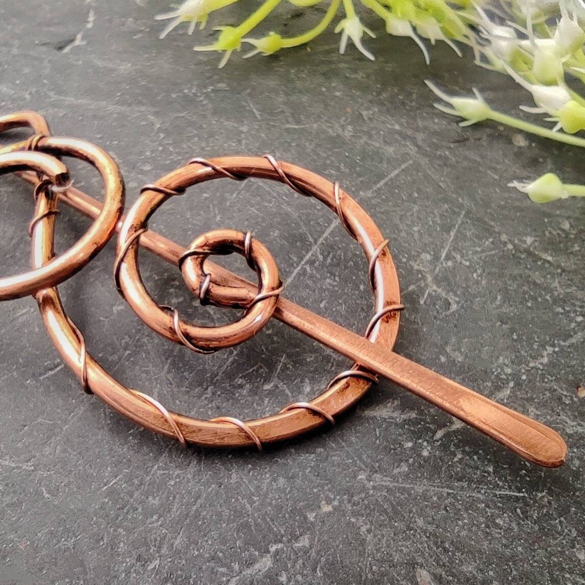 Hair claw clip for thin hair on wire wrap small hair clip for | Etsy