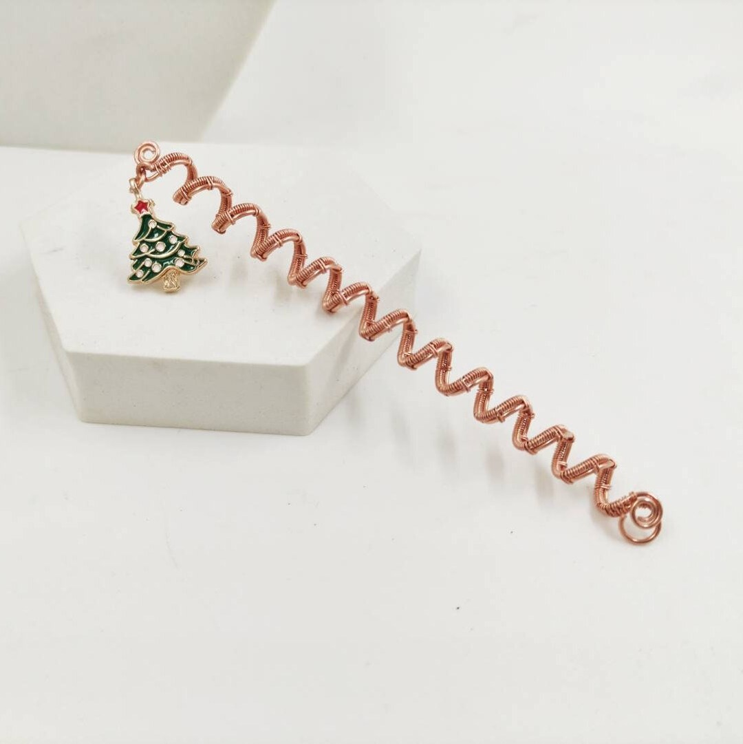 Santa Claus Dreadloc for Men or Women, Copper Wire Dread Jewelry for ...