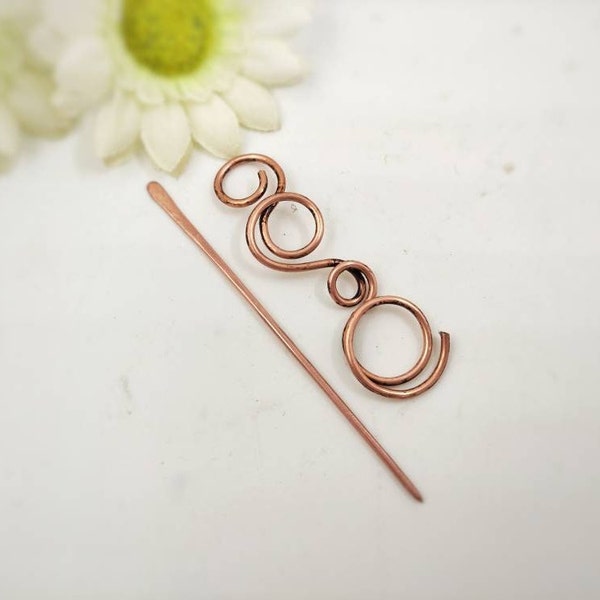 Copper Hair Pin - Etsy