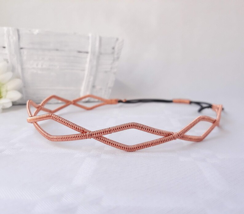 Women's Headband Made of Woven Copper Wire Metal Tiara - Etsy