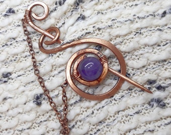 Wire Shawl Pin - Etsy