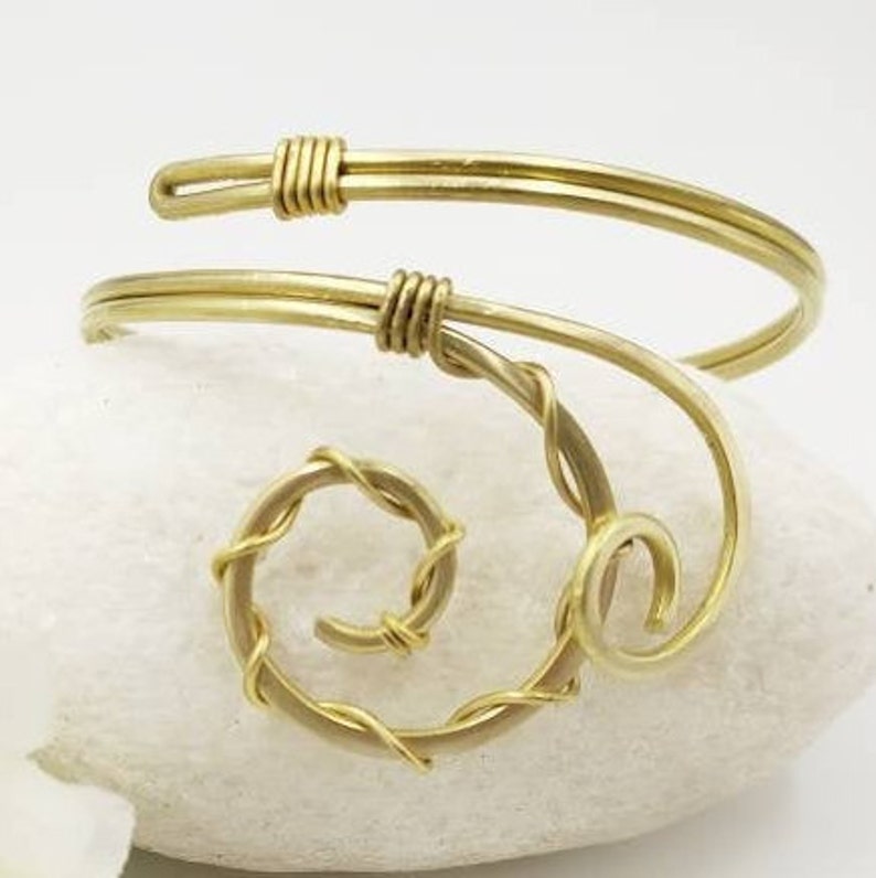 Golden Upper Arm Cuff for Summer Goddess Greek Upper Arm - Etsy