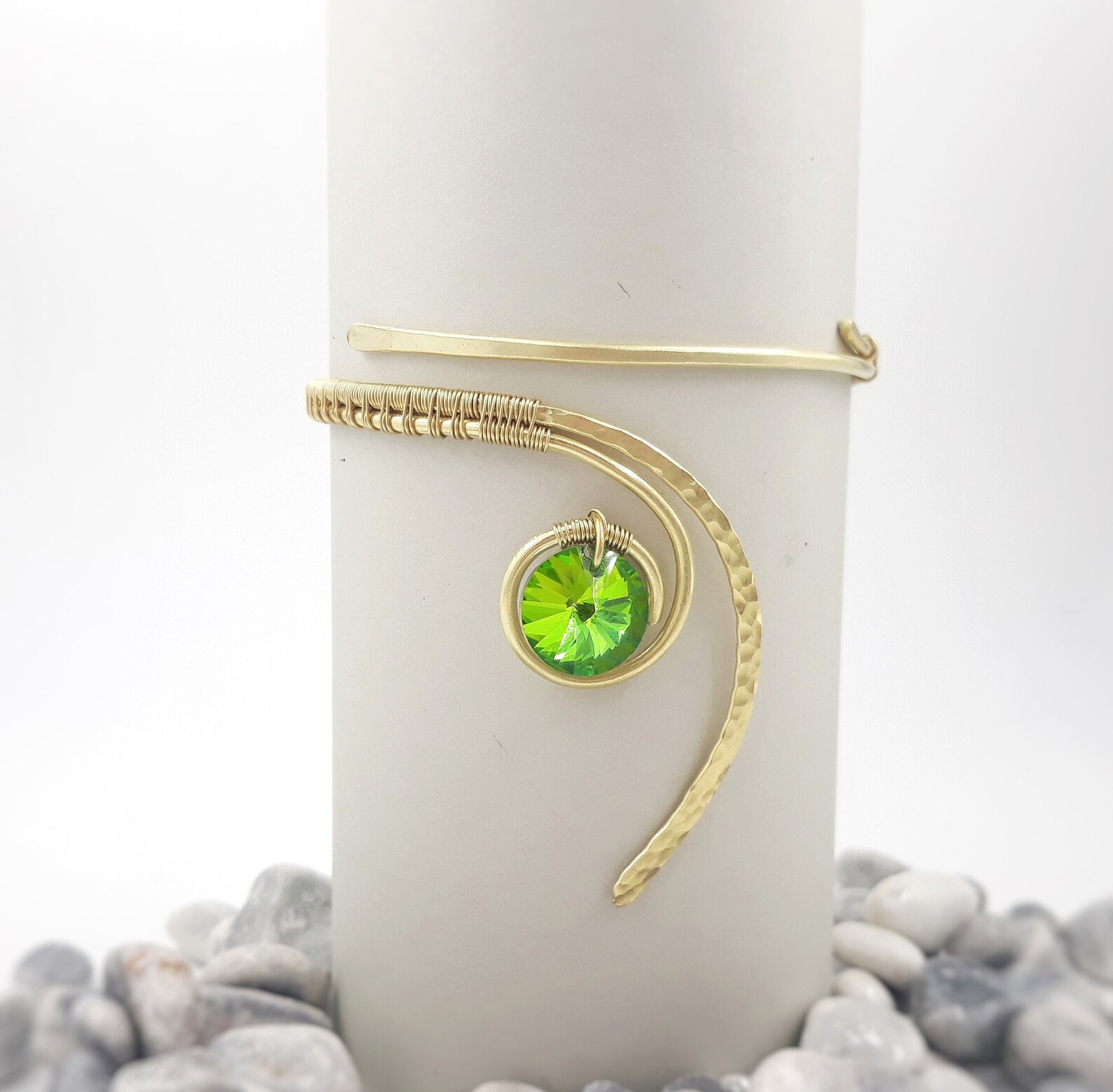 Swarovski Upper Arm Bracelet for Women Golden Armlet With - Etsy