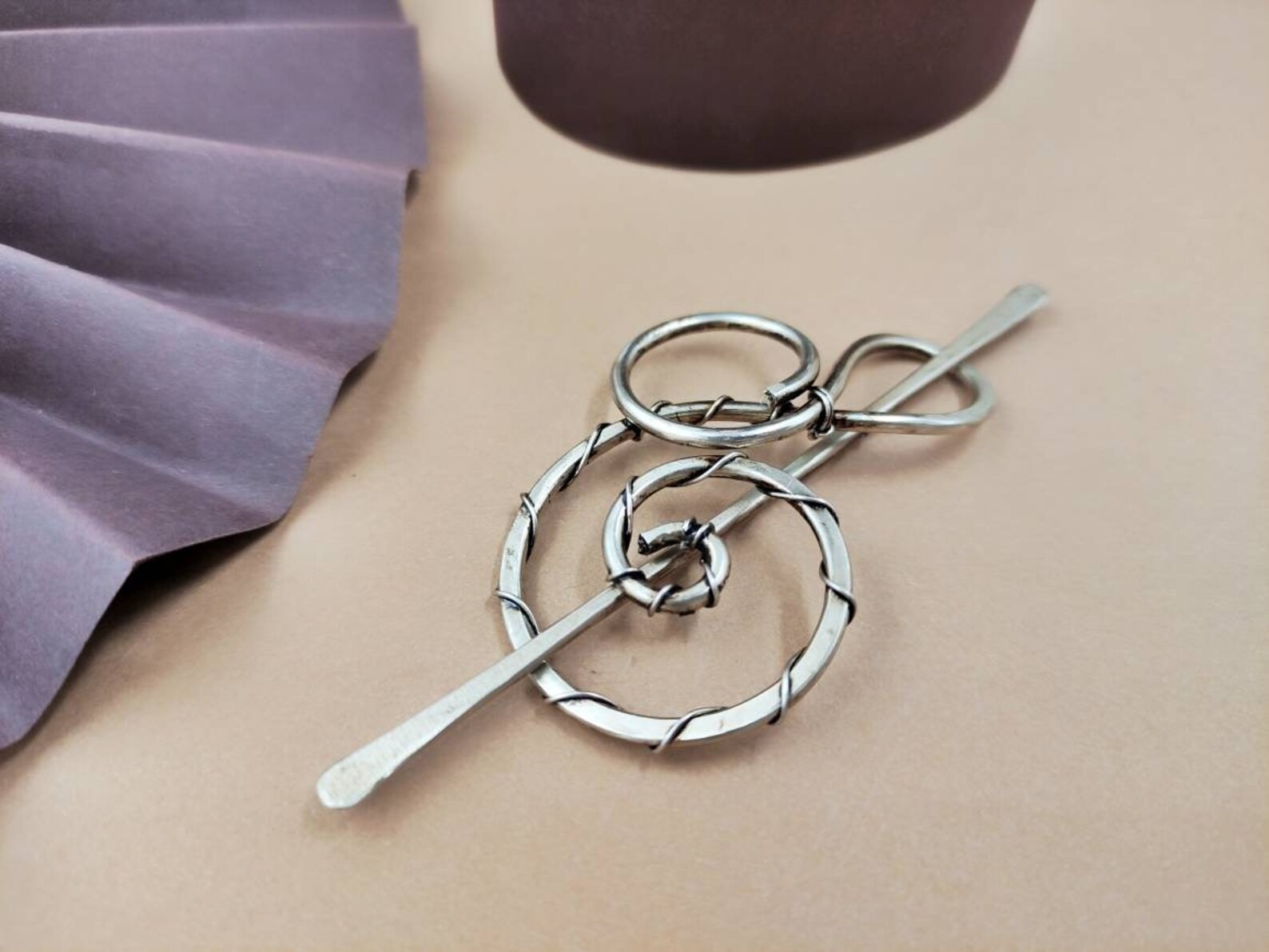 Hair Claw Clip for Thin Hair on Wire Wrap Small Hair Clip for | Etsy