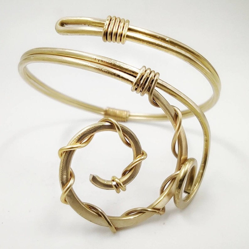 Golden Upper Arm Cuff for Summer Goddess Greek Upper Arm - Etsy