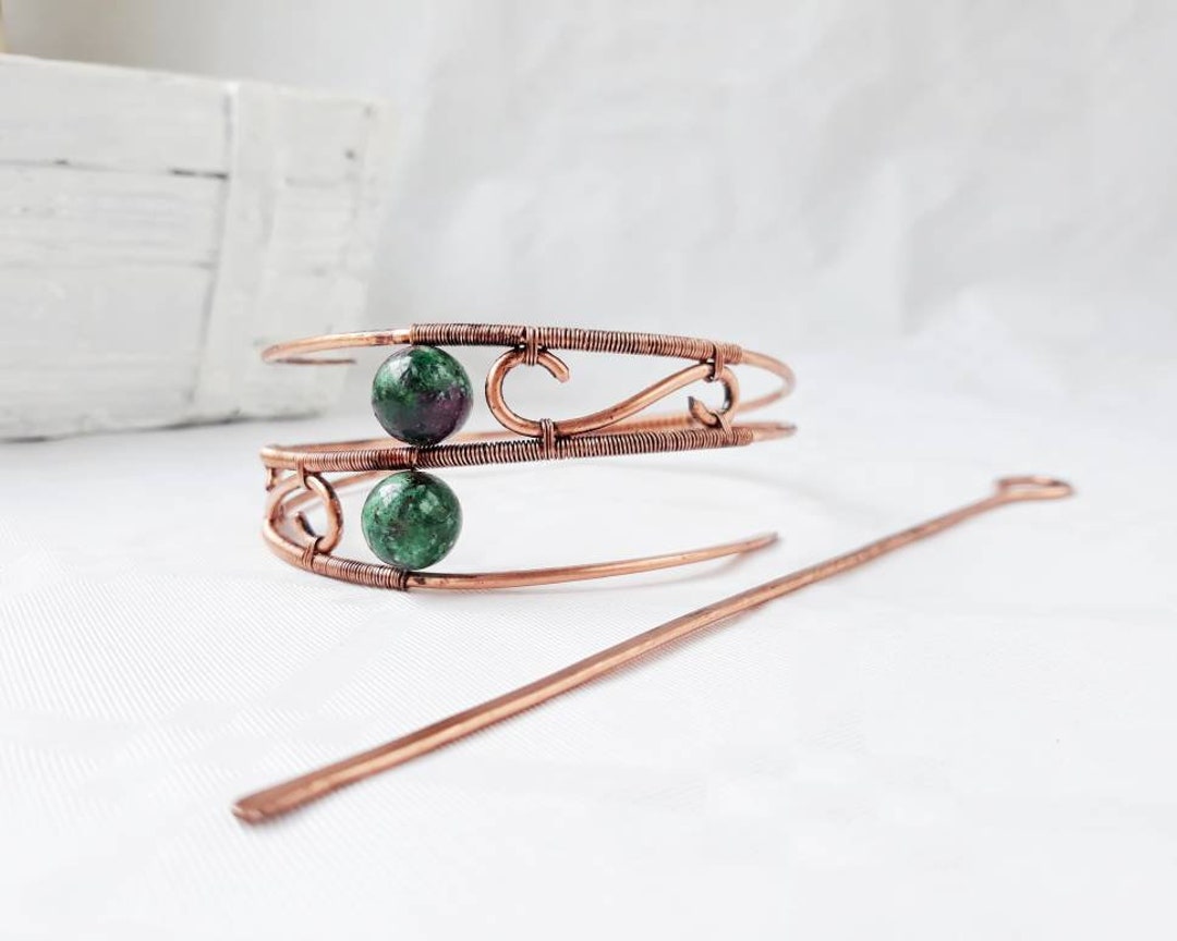 Greek Style Bun Holder, Hair Clip With Hair Stick, Hair Clip With ...