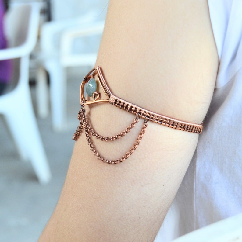 Upper Arm Cuff Egyptian Revival Cleopatra Copper Cuff - Etsy