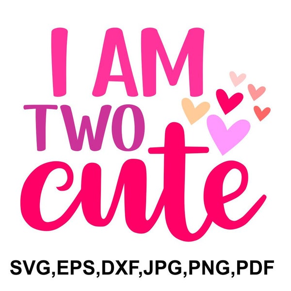 Two Cute Svg - Etsy