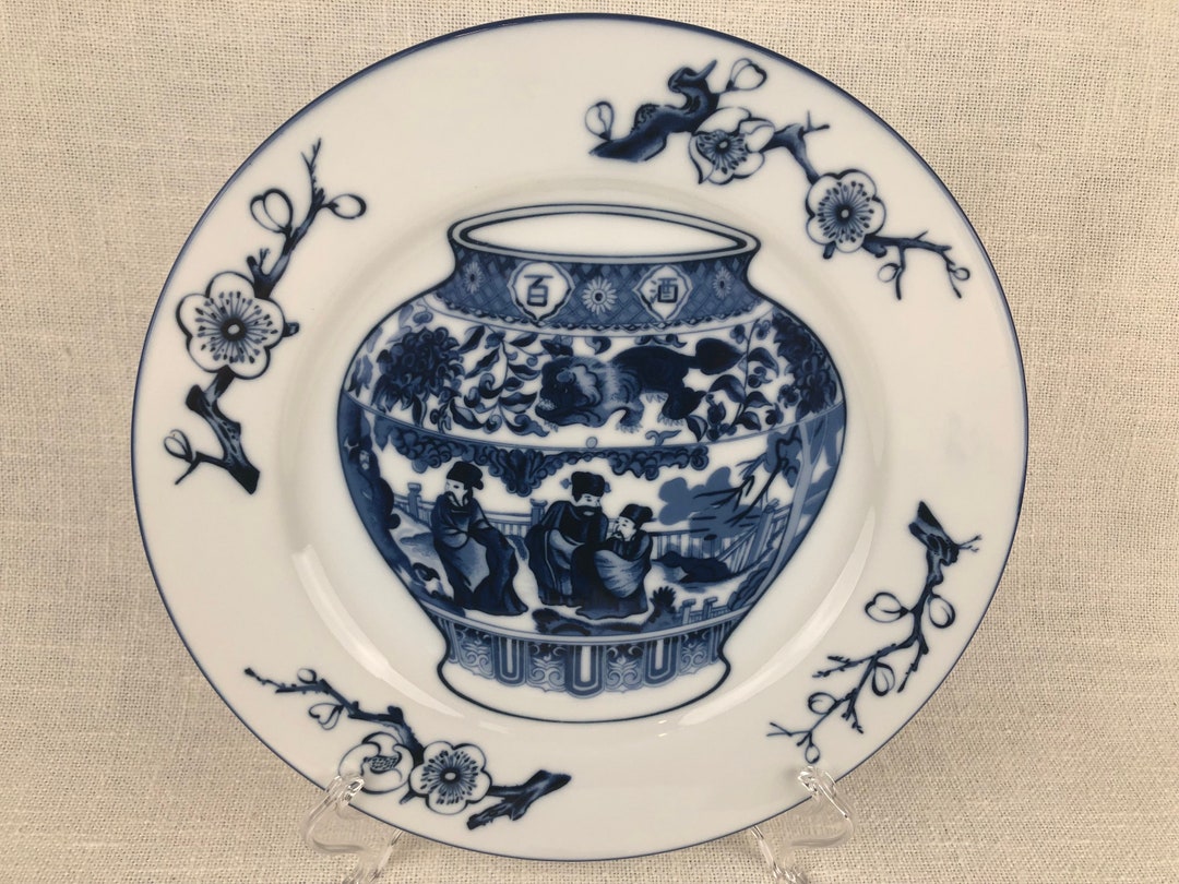 Blue Vases Collectible Plate by the Haldon Group 10 3/8” Collectible - Etsy