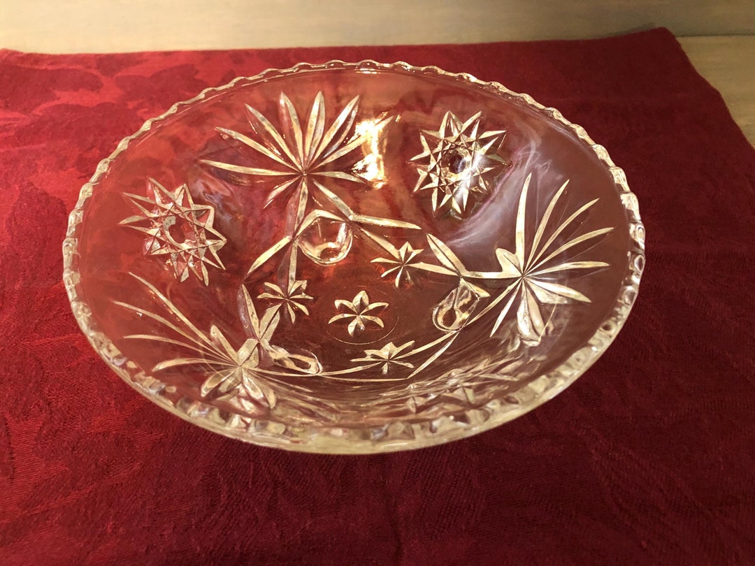 Footed Candy Dish Star of David Vintage 6 1/2" EAPG by Anchor Hocking ...
