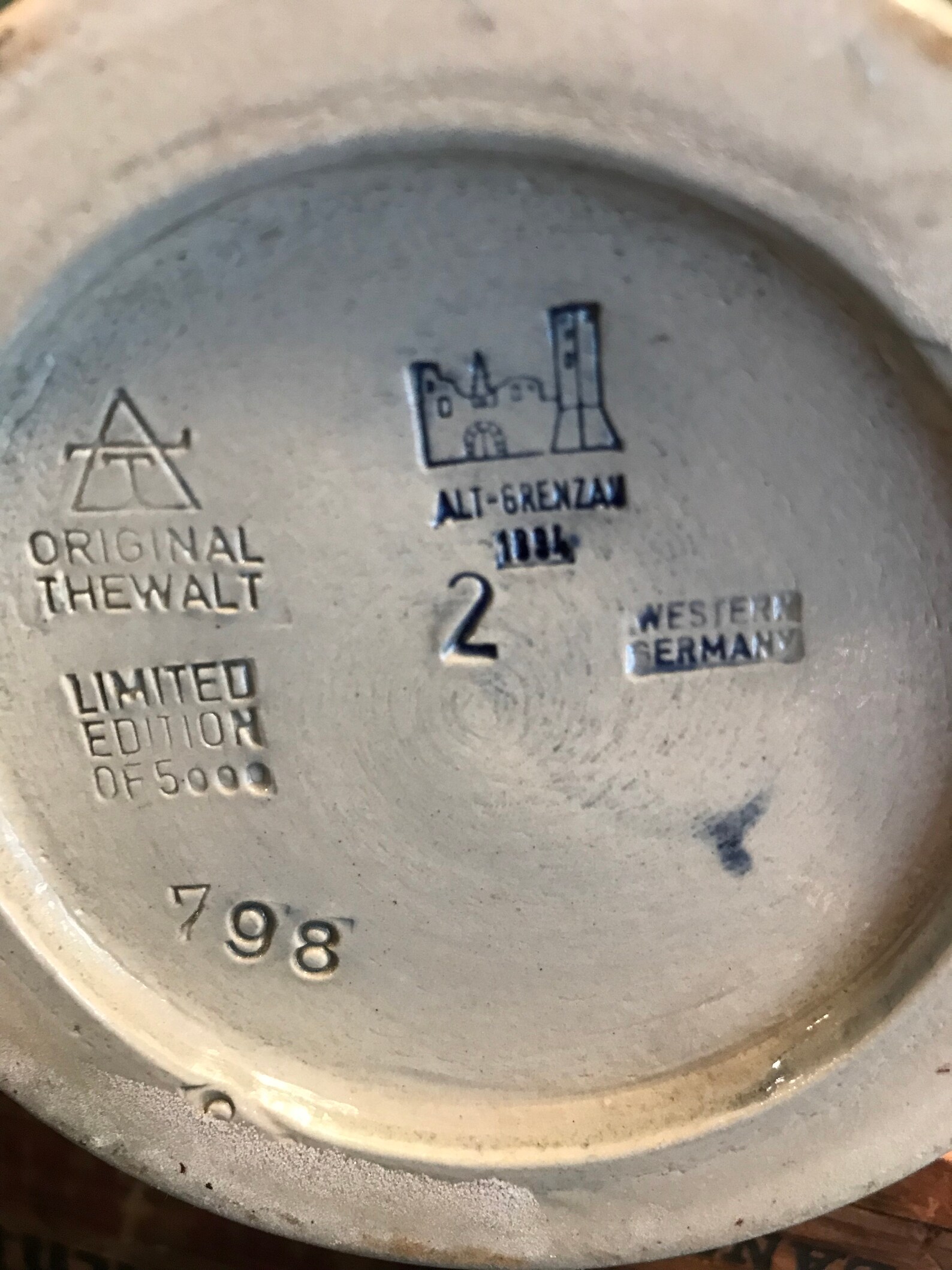 Vintage Original Thewalt Stein Limited Edition Alt-Grenza 1894 | Etsy