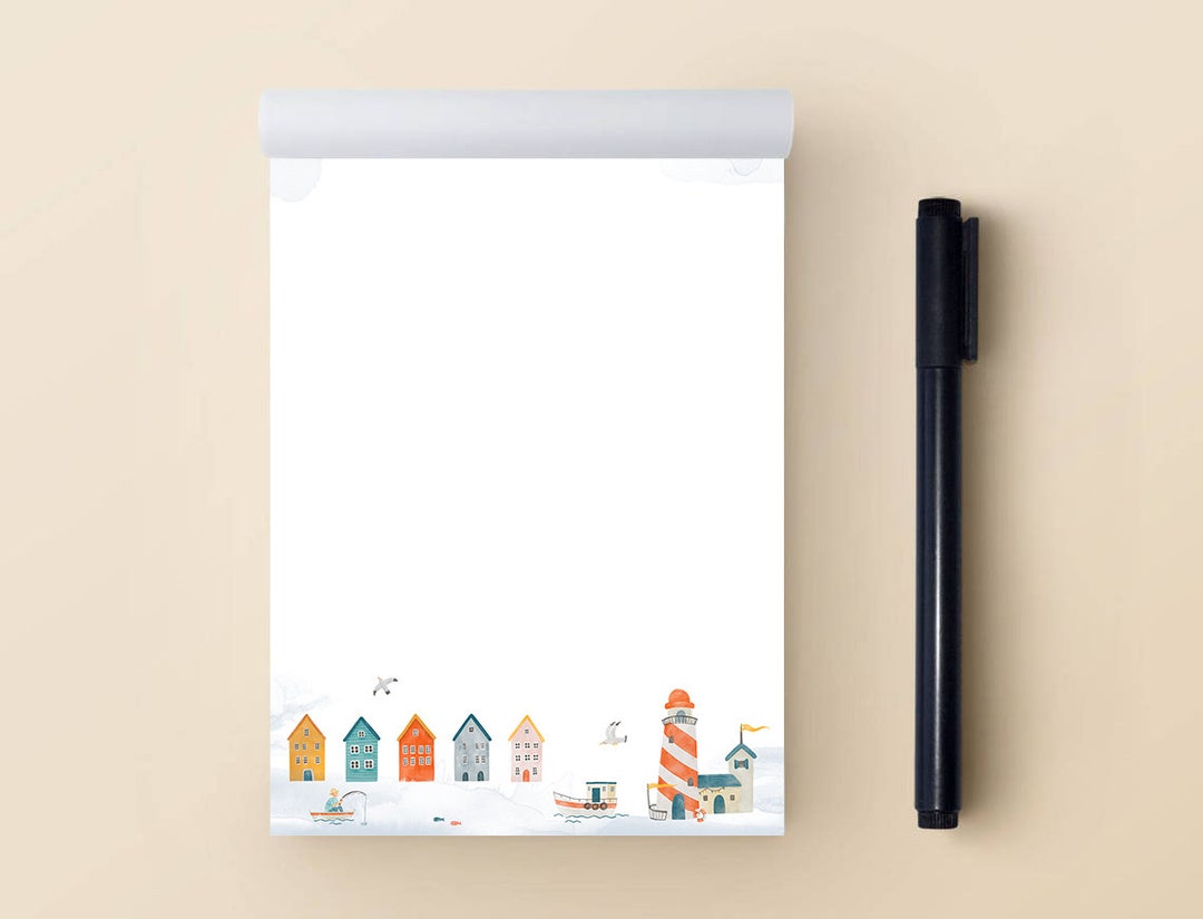 Nautical Notepad by the Sea Note Pad - Etsy