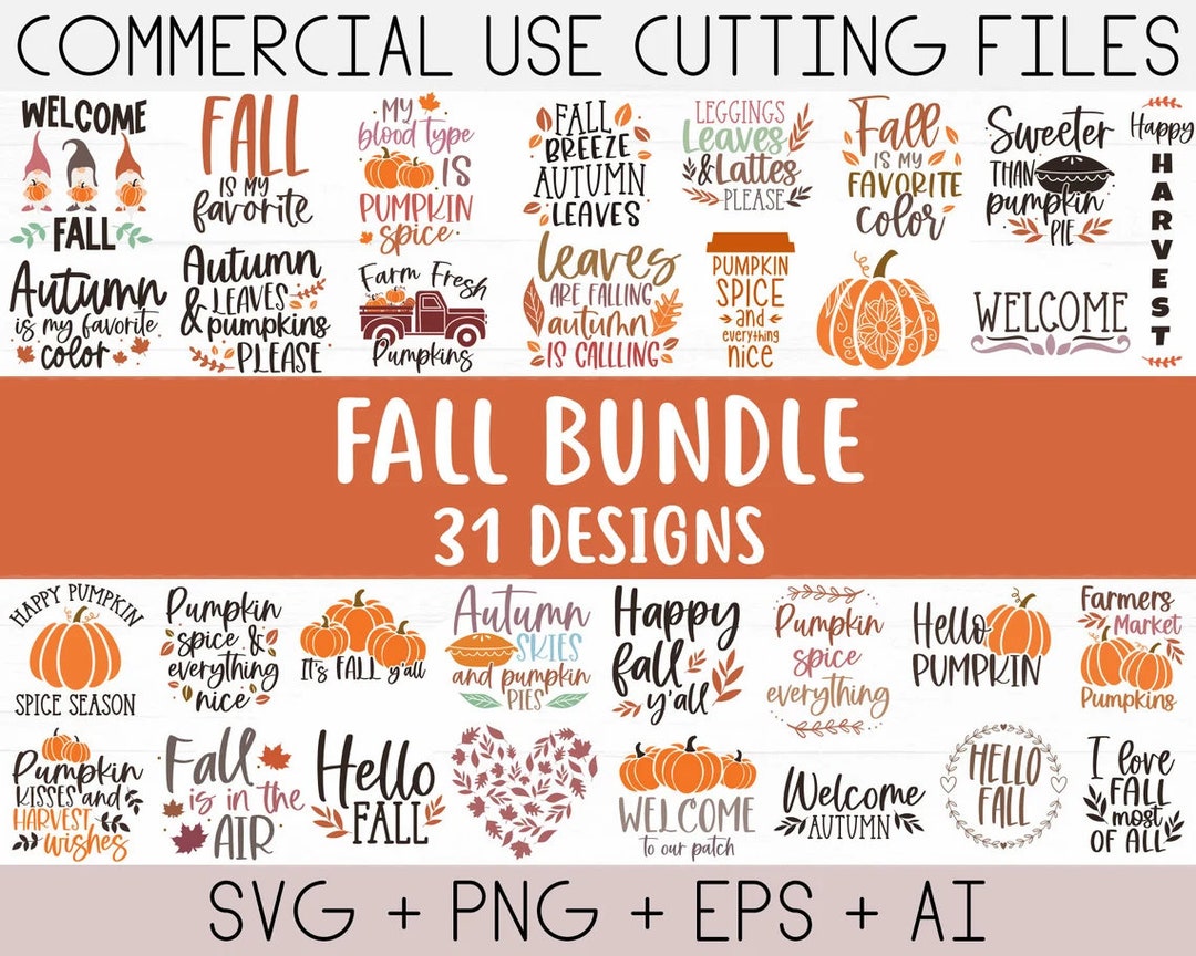 Fall SVG, Fall SVG Bundle, Autumn Svg, Thanksgiving Svg, Fall Svg ...