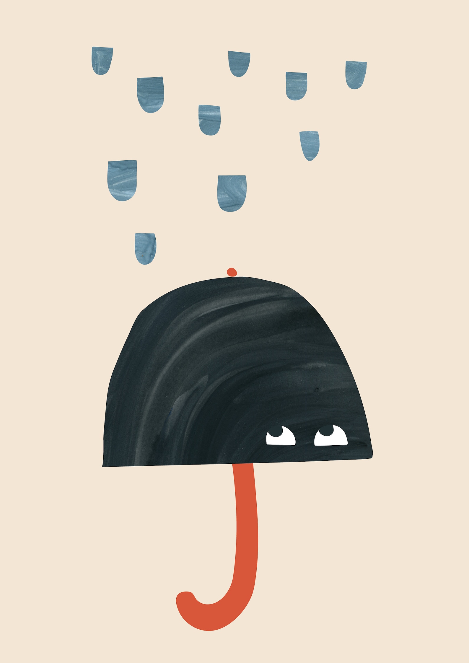 Children's Umbrella Print, Umbrella Poster, Nursery Art, Nursery ...