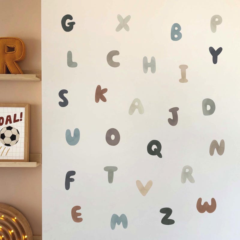 Alphabet Wall Stickers - Etsy