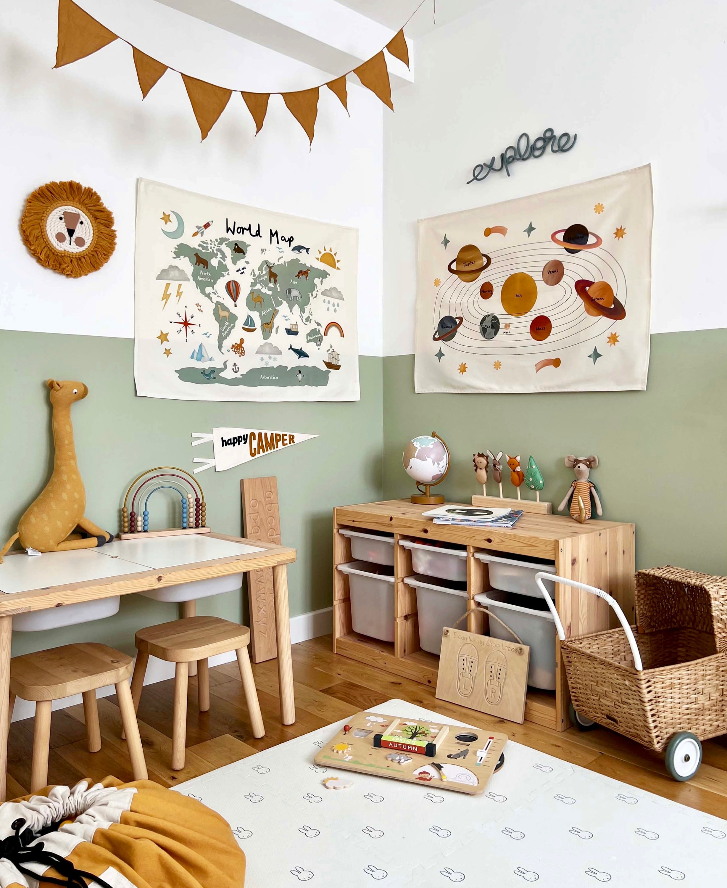 Solar System Wall Hanging large 100% Unbleached Organic - Etsy